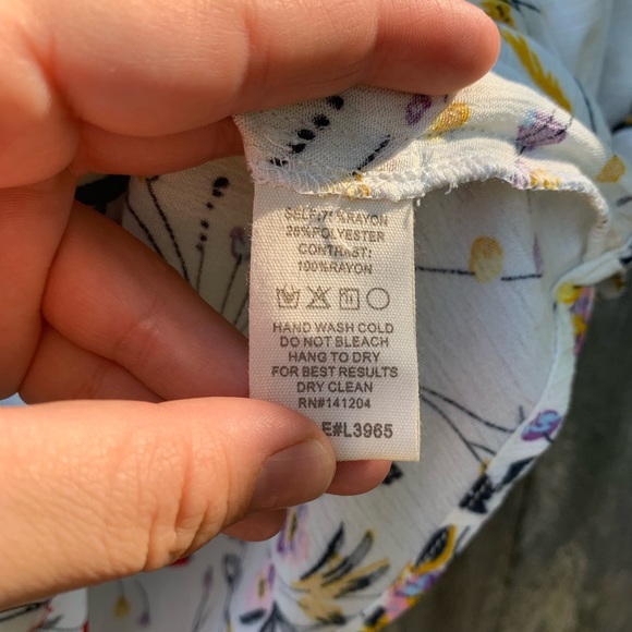 Hem & Thread | Tops | Hem And Thread Peplum Button Front Top Floral ...